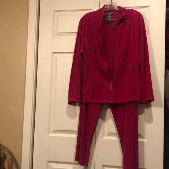 Koret | Pants & Jumpsuits | Koret Large 2 Piece Womens Set Zip Front ...